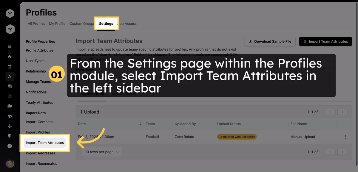 Import User Data Using the Teamworks Hub User Data Importers