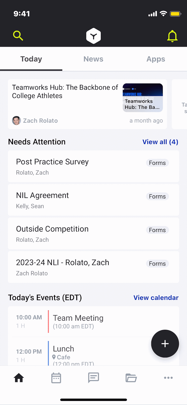 Teamworks Hub + Teamworks Athlete Development Mobile Integrations