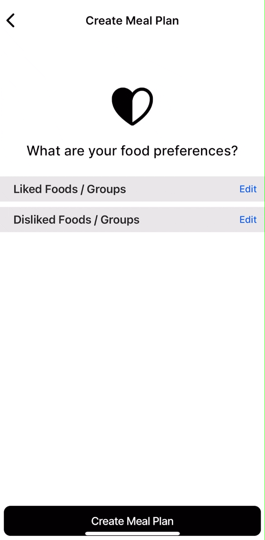 Auto-Onboard to a Meal Plan Template