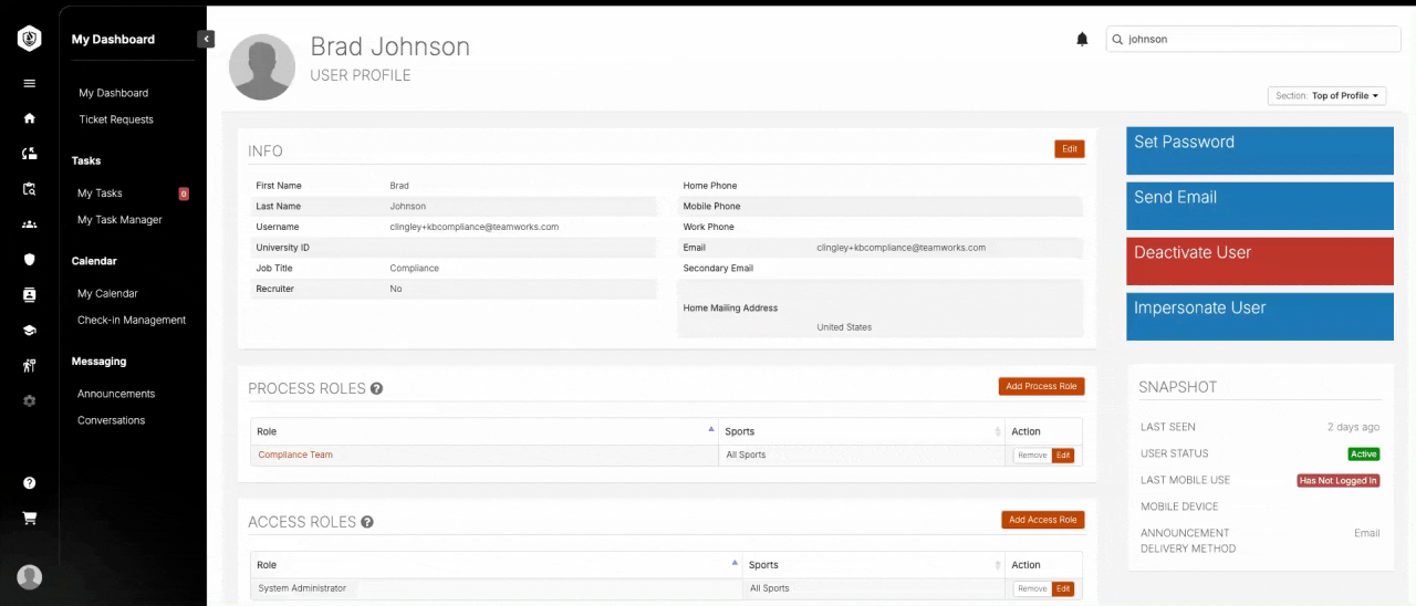 Reset Password and Username Reminders
