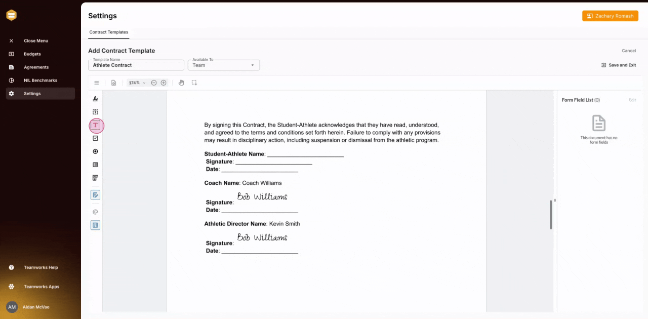 Agreement and Contract Templates